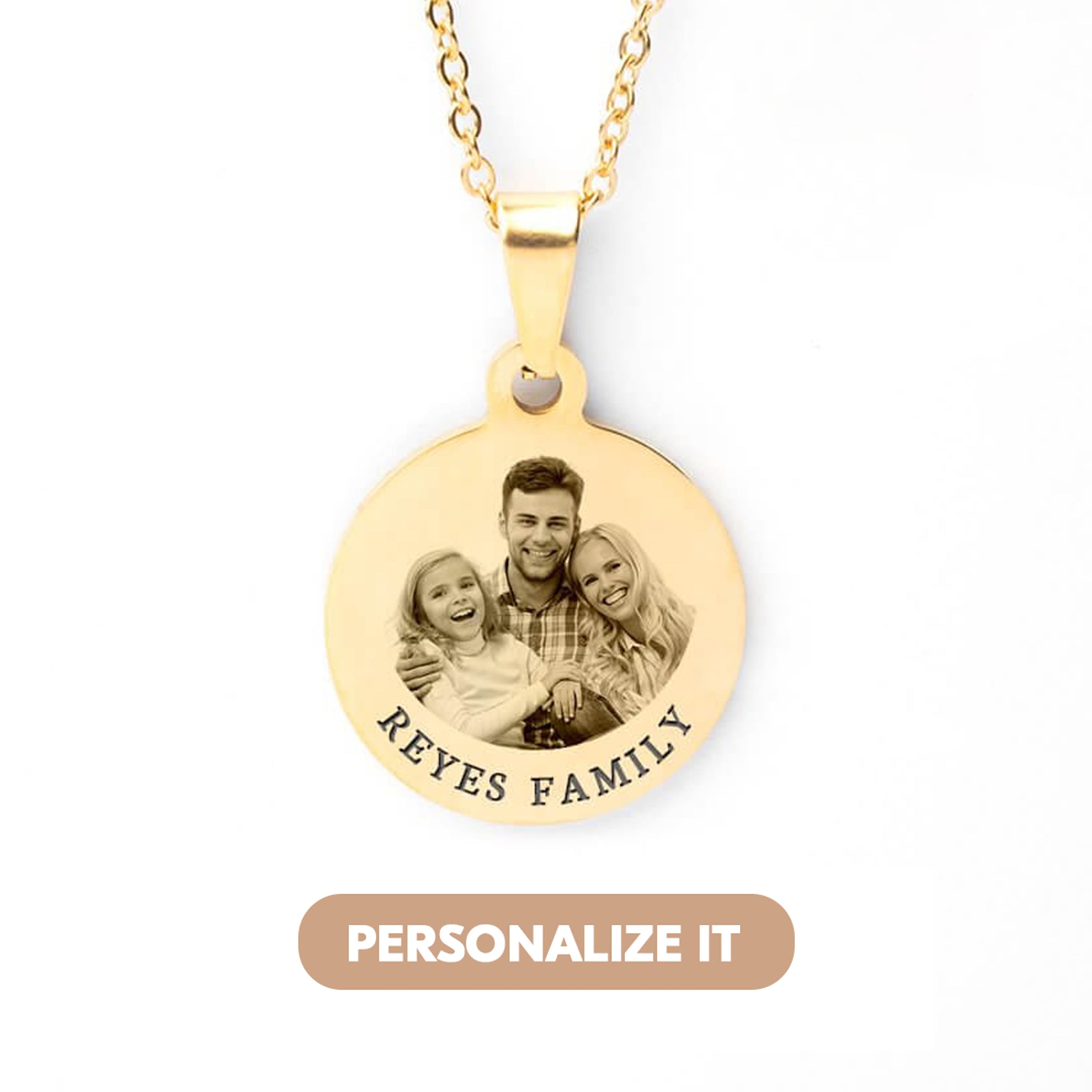 Personalized Round Necklace – Printave Memories